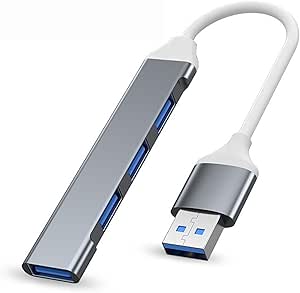 Amazon.com: 4-Port USB 3.0 Hub Ultra-Thin Expand PC Connectivity Ports ...