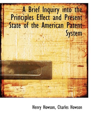 『A Brief Inquiry Into the Principles Effect and Present State - 読書メーター