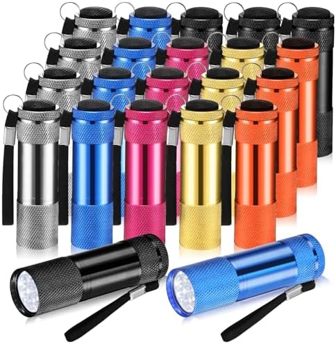 VIHOSE 48 Pcs Mini Flashlights Bulk, Bright Aluminum Handheld Flash ...