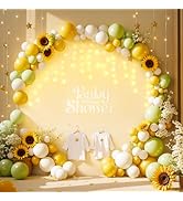 Amazon.com : 7.2 FT White Round Backdrop Cover with Lights String for ...