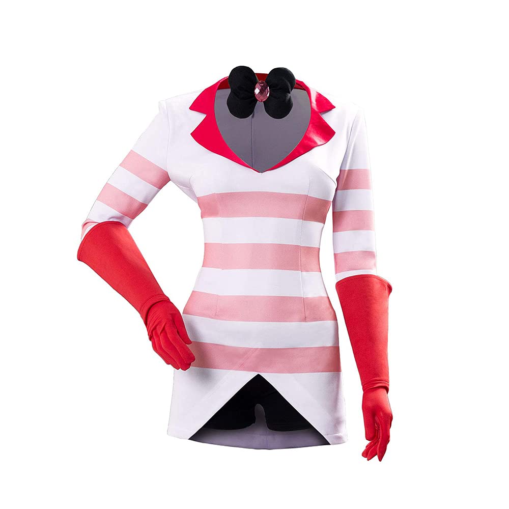 Buy Hazbin Hotel Alastor Cosplay Costume Outfit Angel Dust Helluva Boss ...