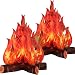 3D Decorative Cardboard Campfire Centerpiece Artificial Fire Fake Flame ...
