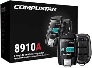Compustar CS8910-A 1 2-Way LCD FM Vehicle Security Remote-Start System ...
