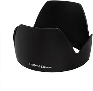 Amazon.com : EW-83J Bayonet Mount Lens Hood for Canon EF-S 17-55mm f2.8 is USM Lens Camera ...