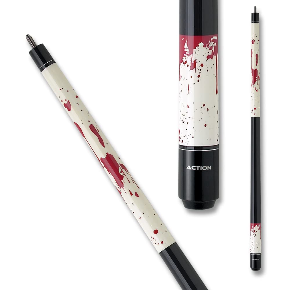 Snapklik.com : Action Impact - Billiards Pool Cue Stick - White Stained ...