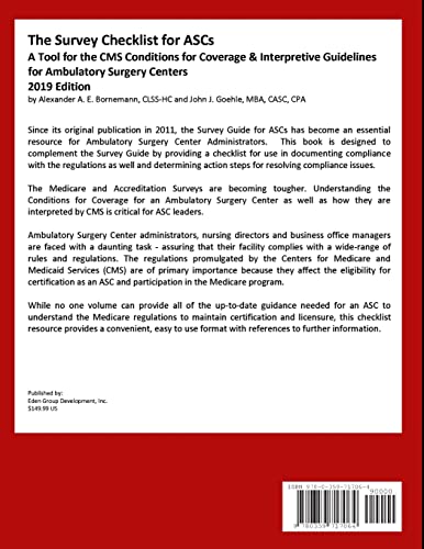 Snapklik.com : The Survey Checklist For ASCs - A Tool For The CMS ...