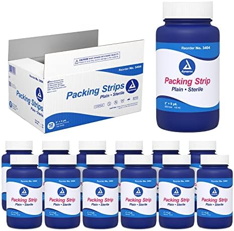 Amazon.com: Dynarex Plain Packing Strip, Sterile Wound Care, 100% ...