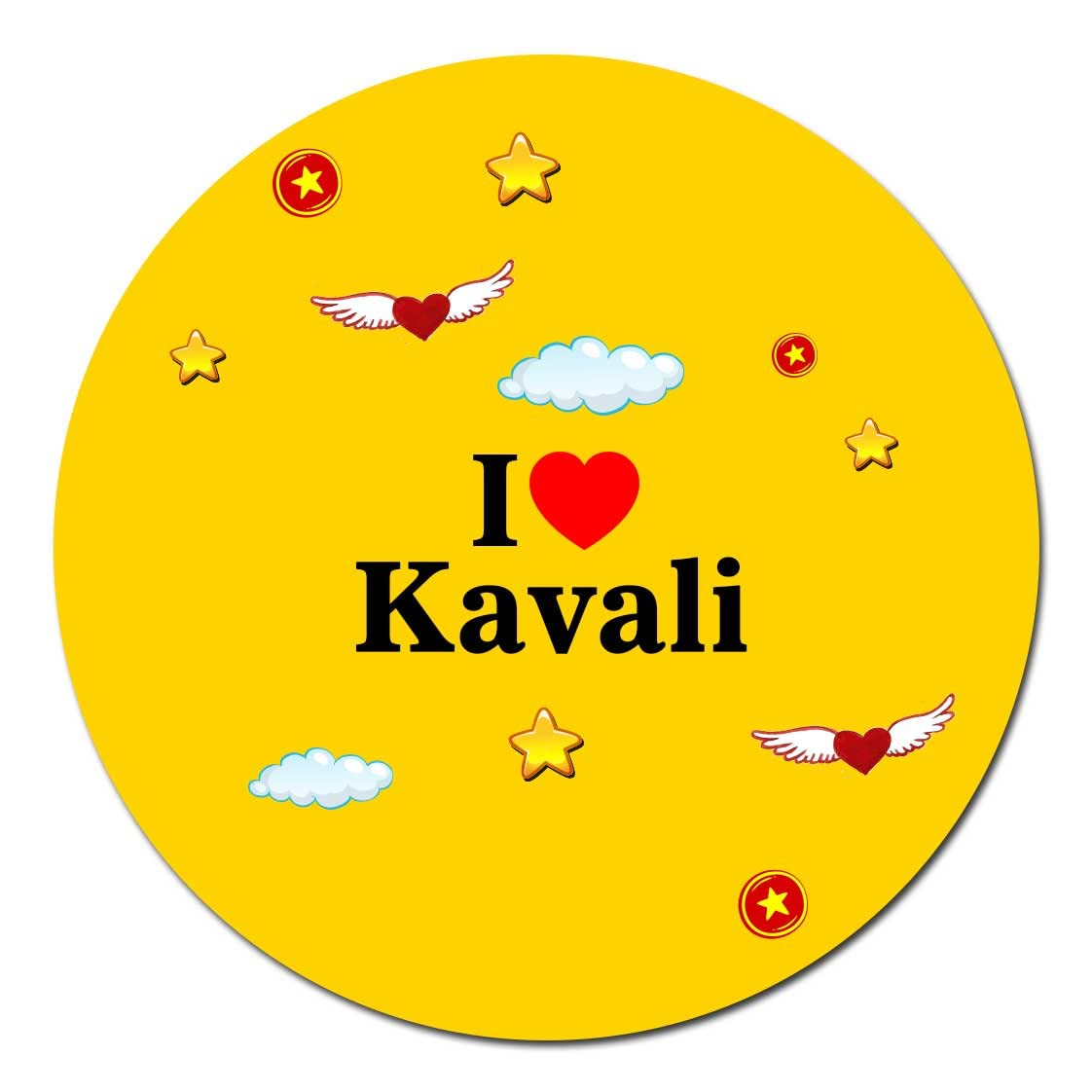 Artbug I Love Kavali City State Decorative Fridge Sticker Magnet ...