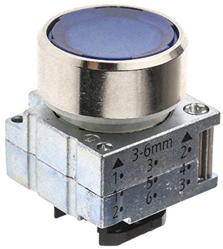 Siemens 3Sb3501-0Aa51, Illuminated Pushbutton, 22Mm, Blue 3Sb3501-0Aa51 ...
