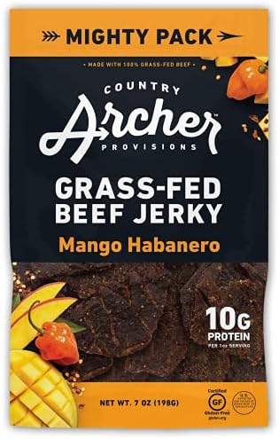 Amazon.com: Country Archer Mango Habanero Beef Jerky, 100% Grass-Fed ...