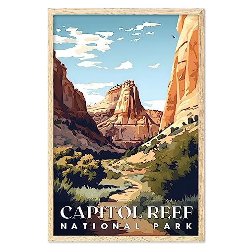 Amazon.com: Capitol Reef National Park, National Parks Wall Poster ...