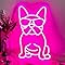 iPuppy French Bulldog Neon Sign Frenchie Wearing Glasses LED Neon ...