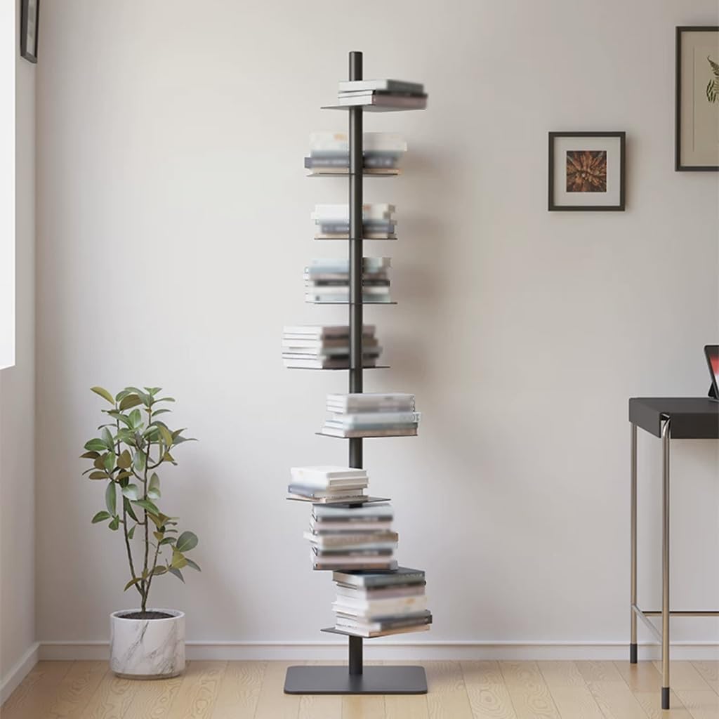 Amazon.com: Aurorize 9 Tier Bookshelf Invisible Bookshelf,Modern ...