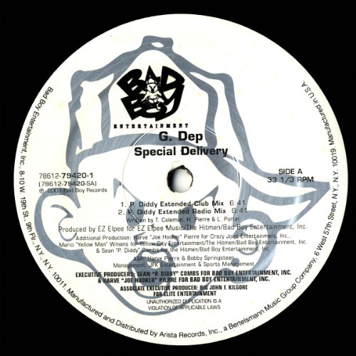 Play Special Delivery / Bad Boy For Life by G. Dep / P. Diddy And The ...