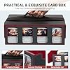 Amazon.com: SENVINI 4-Row Trading Card Storage Box, Bulk Cards Case for ...
