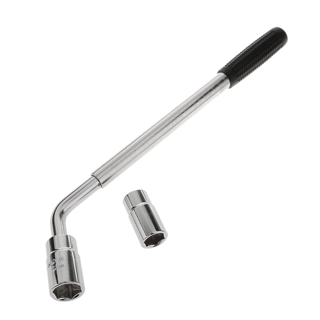 Magideal Extendable Wheel Brace Socket Wrench Tyre Remover 17mm 19mm ...
