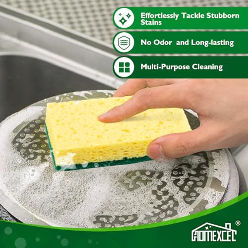 Snapklik.com : Non-Scratch Scrub Sponges, 48 Count Sponges For Dishes ...
