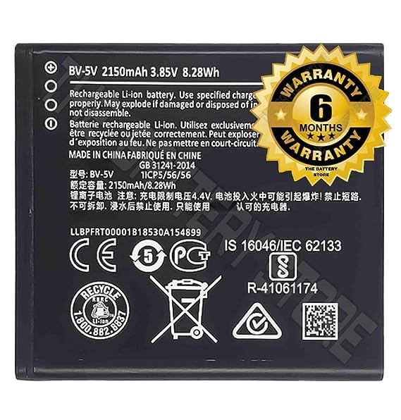 THE BATTERY STORE™ Original BV-5V Battery for Nokia 1 TA-1047/ TA-1060 ...