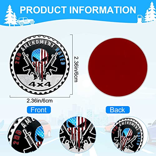 Snapklik.com : 2ND Amendment Badge Rated Car Emblem, 4 X 4 Metal ...