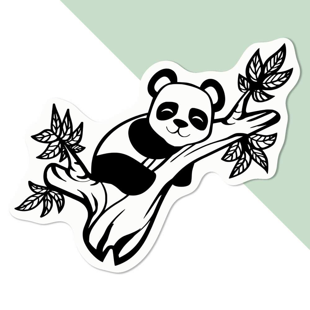 Sleeping Panda Decal Red Panda Sleeping Sticker By Toru Sanogawa