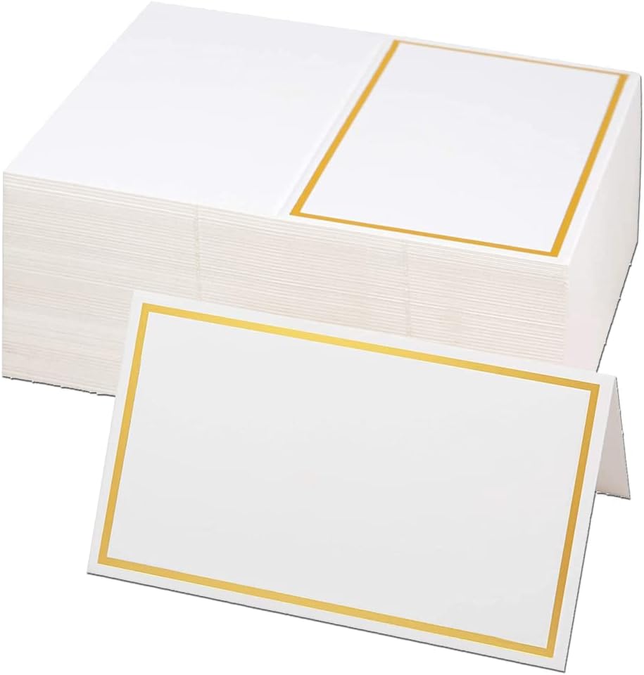 50 Pièces Cartes De Nom Table, Cartes De Place, Carte De Noms Cartons ...