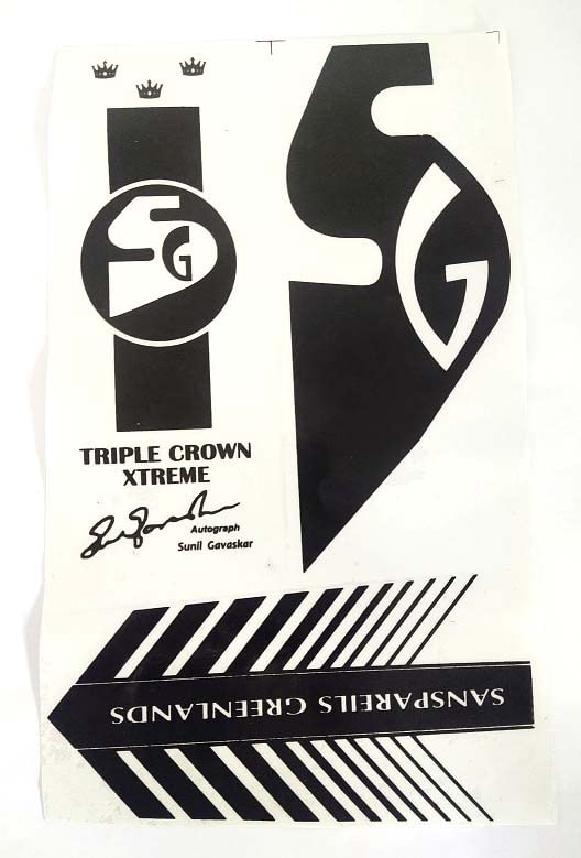 Buy Paper Oshi Sg Triple Crown Xtreme 26 Cricket Bat Self-Adhesive ...