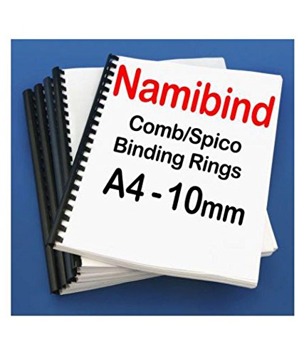 Namibind 10 mm A4 Size Plastic Comb Binding Rings | High Durable ABS ...