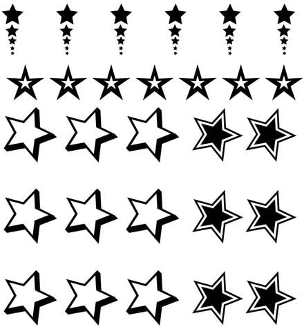 Amazon.com: Sheet of Star Decals - Vinyl Wall Stars/Stickers & Decor ...
