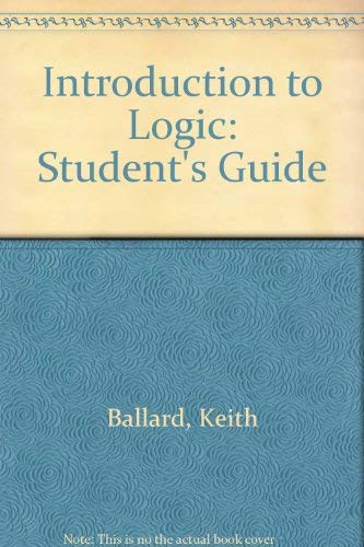 Introduction to Logic: Student's Guide: Irving M. Copi: 9780023055409 ...