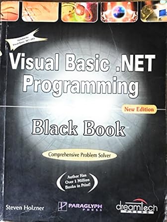 Amazon.in: Buy VISUAL BASIC .NET PROGRAMMING BLACK BOOK (USED BOOK ...