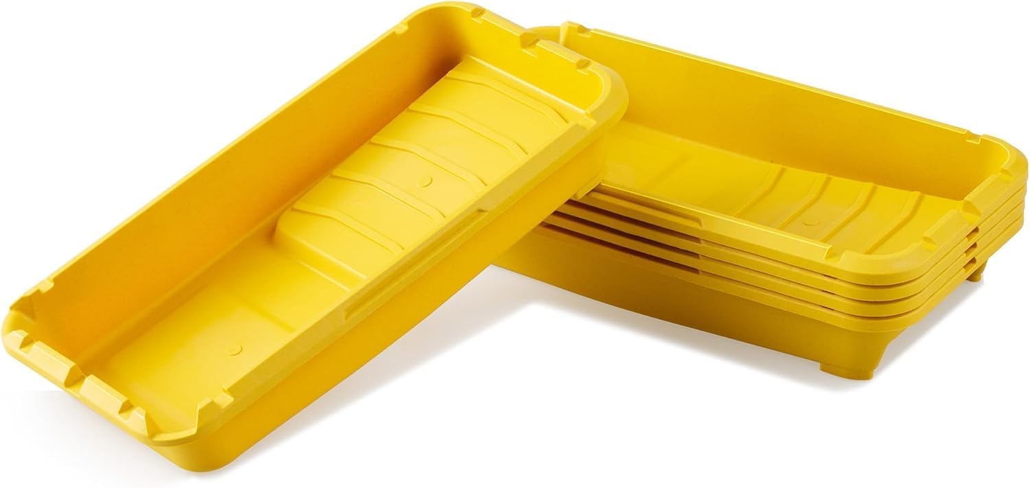 Amazon.com: Plastic Mini Roller Paint Tray, Deep Well Paint Trap,4 ...