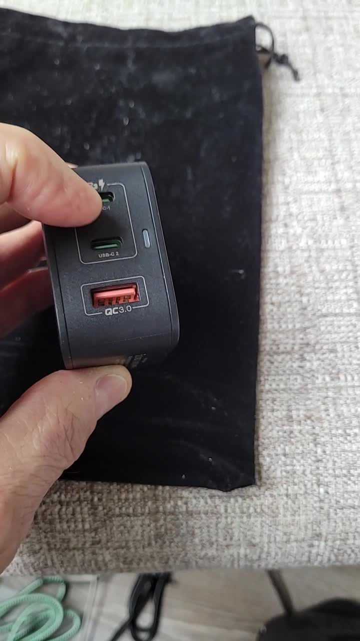 Watch I-Tikol 65 Watt GaN charger, with 3 ports on Amazon Live