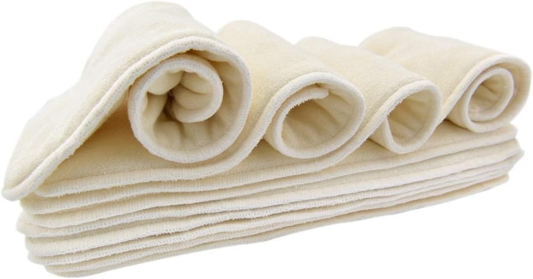 Amazon.com : ALVABABY 12PCS Cloth Diaper Inserts - 3-Layer Super Soft ...