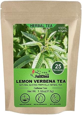 Amazon.com : FullChea - Lemon Verbena Tea, 1.5g X 25 Count - Premium ...