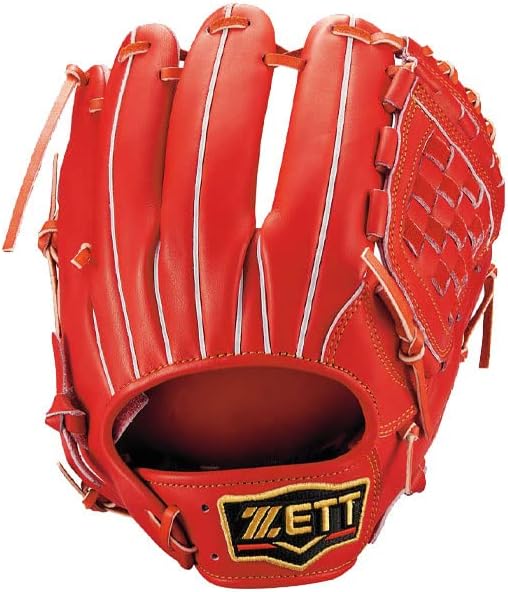 Amazon | ゼット 限定 軟式グローブ 軟式 グローブ グラブ プロステイタス 二塁手・遊撃手用 挟み捕り源田モデル BRGB30566 ZETT 用 (5800)ディープオレンジ 右投 ...