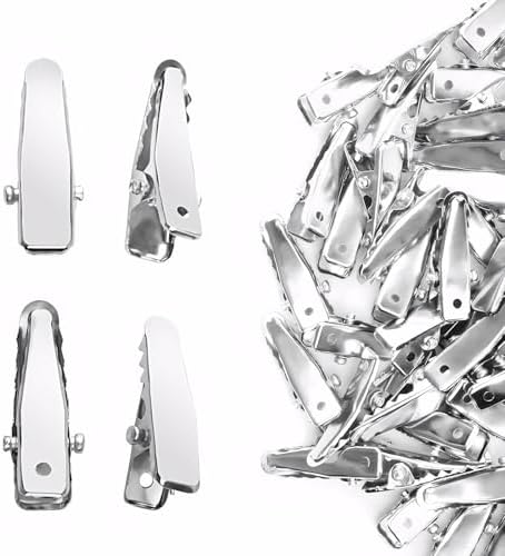 Amazon.com : Alligator Clips 120pcs Small Alligator Clips Silver Roach ...