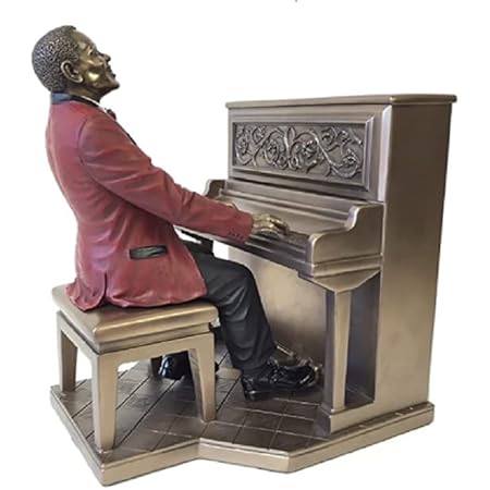 Amazon.com: Male Singer Statue Sculpture Figurine - Jazz Band ...