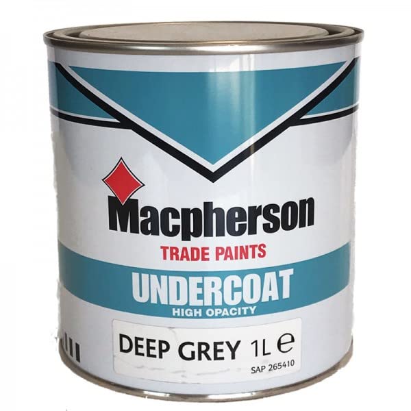 Crown Macpherson Deep Grey Undercoat Oil Based 1 Litre : Amazon.co.uk ...