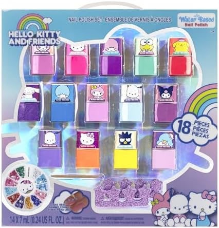 Amazon.com: Hello Kitty and Friends Press-On Nails for Kids - 36 Pc ...