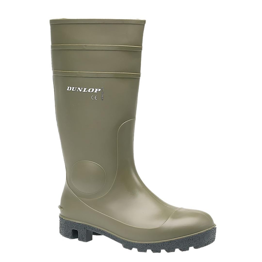 DUNLOP Wellington Boots High Leg Wellies Water Resistant Safety PVC ...
