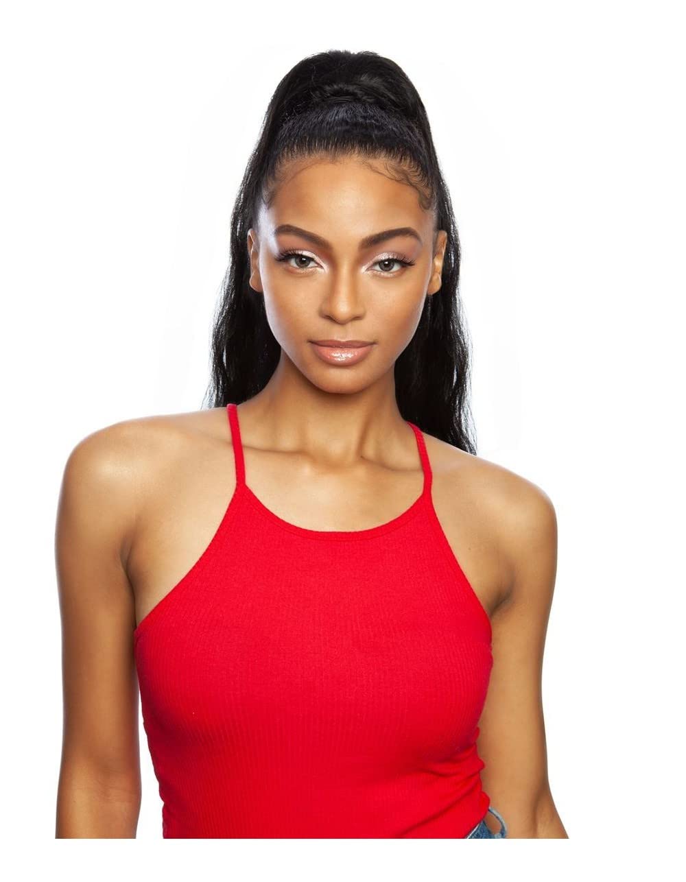 Amazon.com : Mane Concept Human Hair Blend Ponytail Brown Sugar Wrap ...