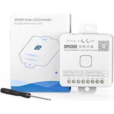 Amazon.com: RGBZONE SP630E LED Controller, 4 Zones 2.4GHz RF Remote ...