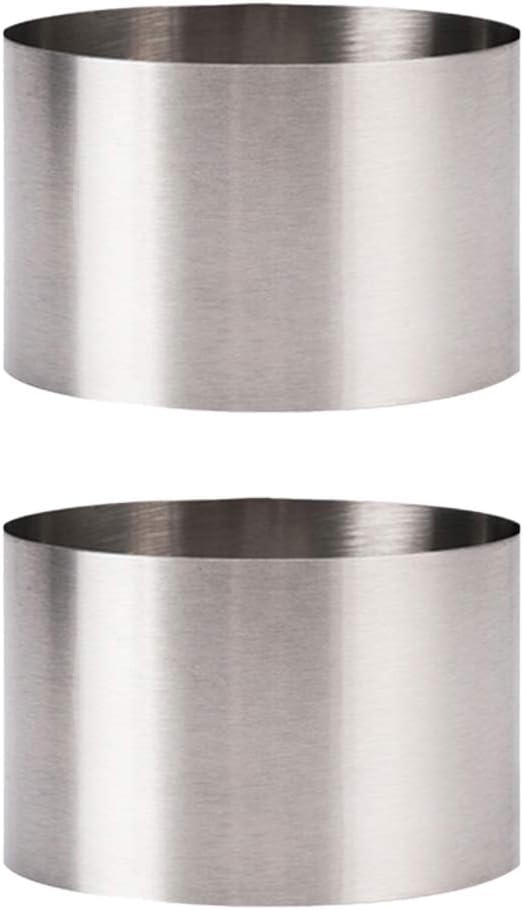 UPKOCH 2 Stücke Kleine Tortenring Kuchenring Edelstahl Dessertring ...