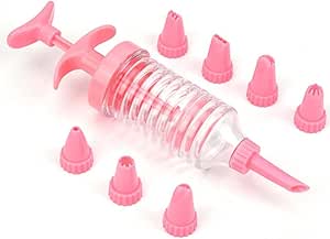 Amazon.com: kekafu 1 Set Plastic Cupcake Filling Injector 8 Pcs Nozzles ...