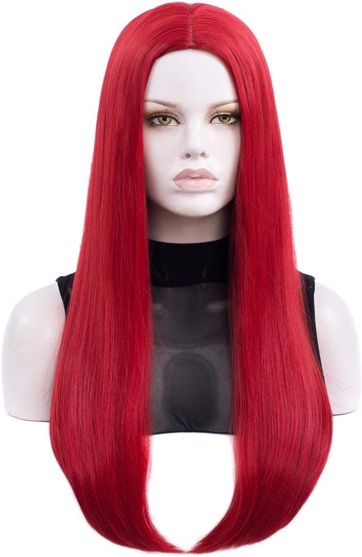 Amazon.com : Coraline Long red Wig Long Red for Women Straight Hair ...