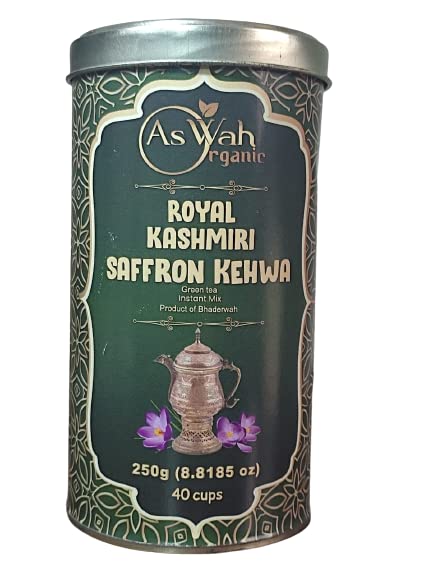 AsWah Organic Kashmiri Kahwa Chai ,Instant Mix , Green Tea with Saffron ...