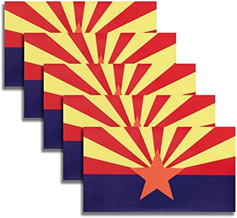 Amazon.com: 2-Pack Arizona State Flag Decal Sticker | 5-Inches by 3 ...