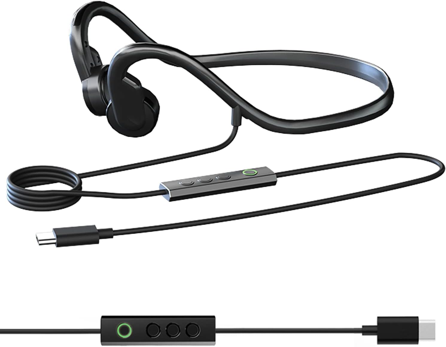Sumeber Bone Conduction Headphones with Cable Sports Headphones with ...