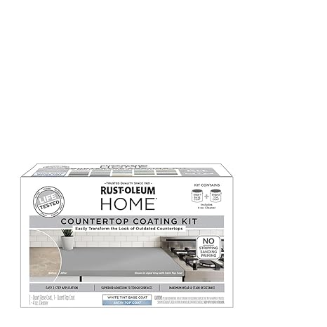 Rust-Oleum Home 384962 Countertop Kit Ultra White Tint Base with Satin ...