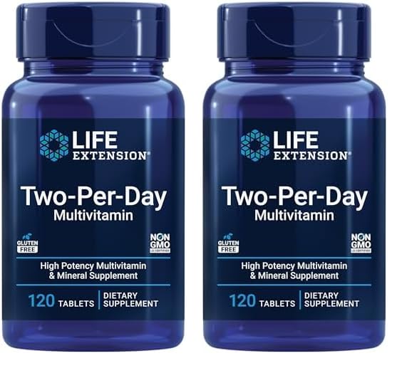 Amazon.com: Life Extension Two-Per-Day High Potency Multi-Vitamin ...